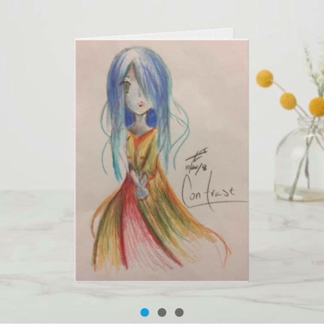 Inspirational Greeting Card with Envelopes Wedding Original Art ...