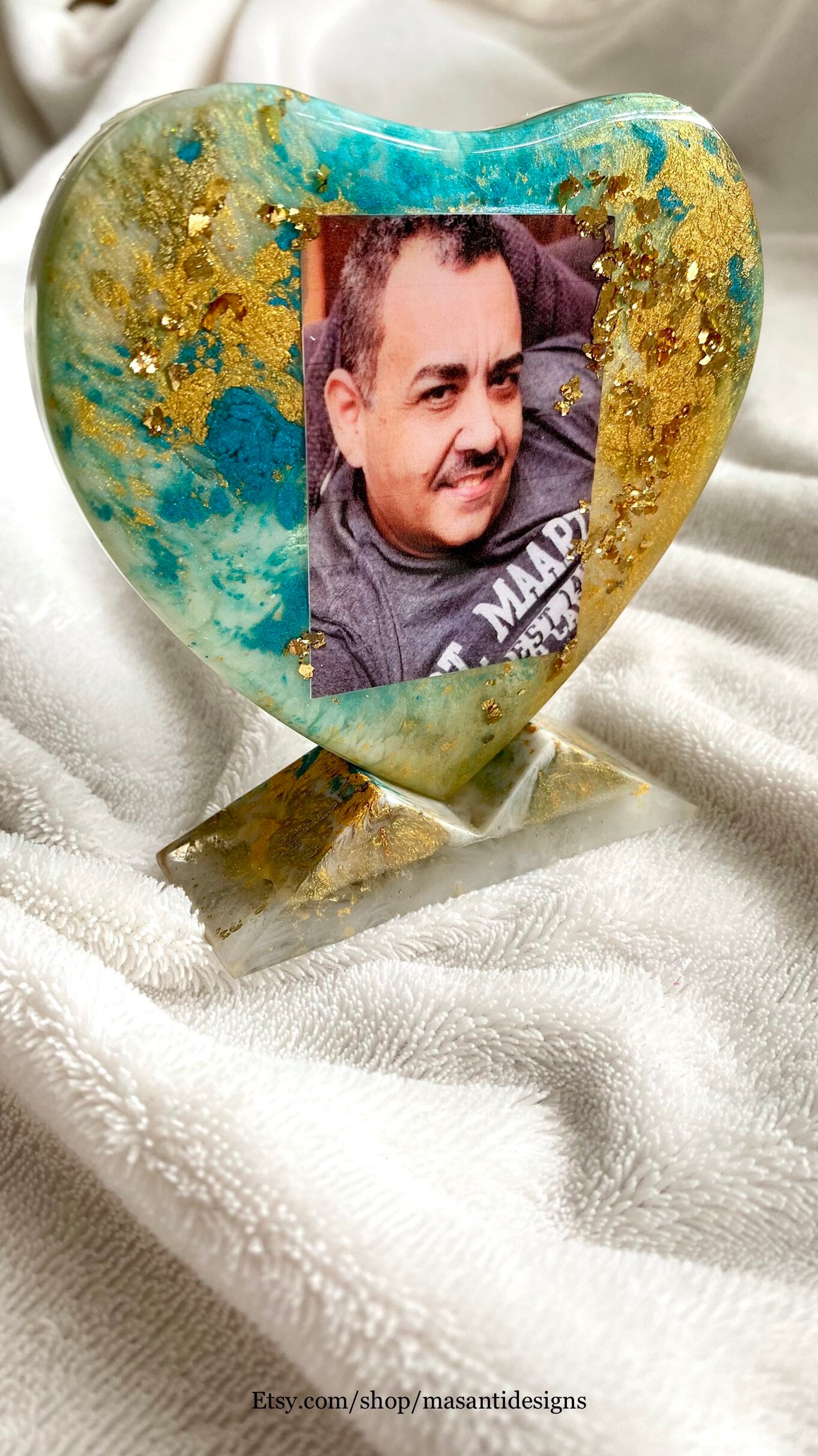 Heart shaped photo frame / resin photo frame /valentines gift | Etsy