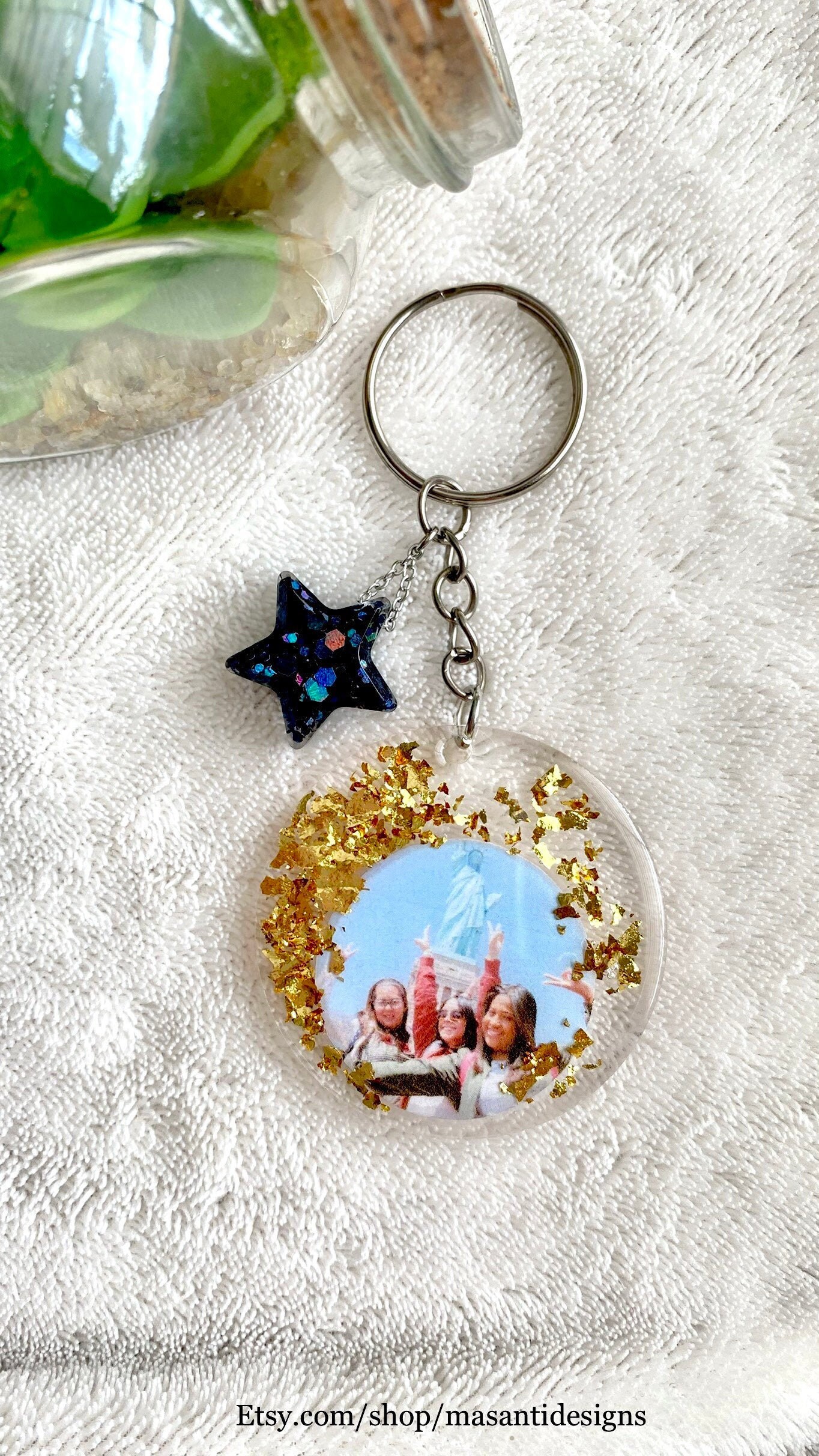 Acrylic and Resin Photo Keychain / Customized Keychains / - Etsy UK