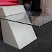 Polished Concrete & Glass Coffee Table - Etsy