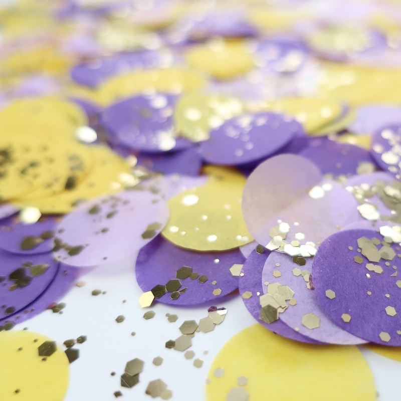 Purple Confetti - Etsy