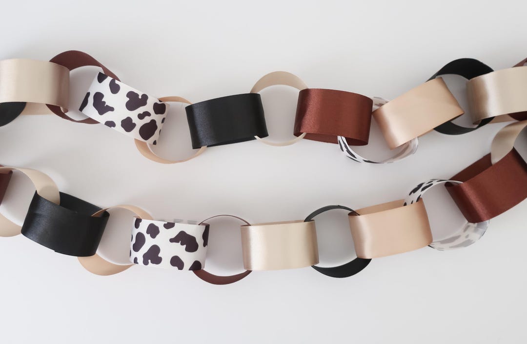 Rodeo Satin Ribbon Chain Garland | Little Buckaroo Baby Shower ...