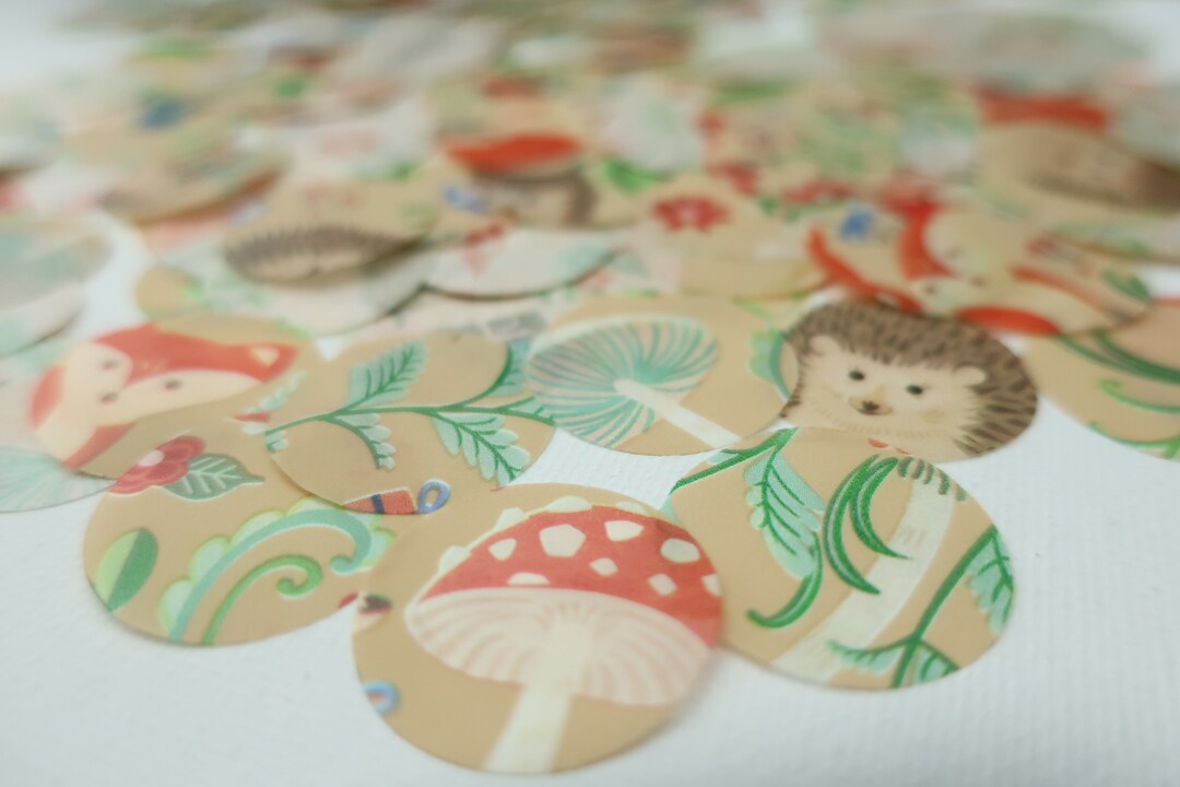 Woodland Tissue Paper Confetti - Wild Mushroom - Red Mushrooms ...