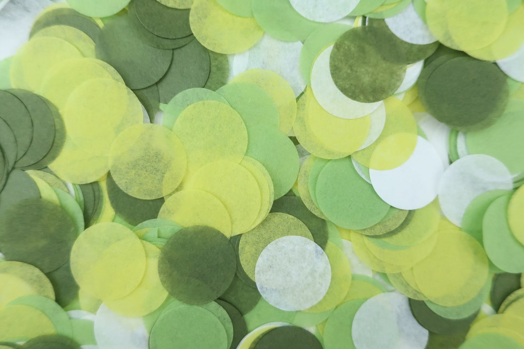 Green Shades Tissue Paper Confetti - Greenery Decoration - Bridal ...