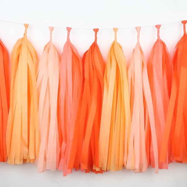 Orange Bunting - Etsy