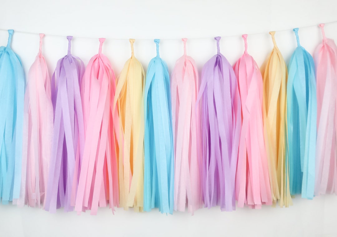 Lover Tassel Garland | Party Decoration | DIY Kit or Pre-made | Tissue ...