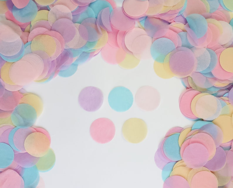Lover Tissue Paper Confetti | 1 Inch Circles | Handmade - Etsy