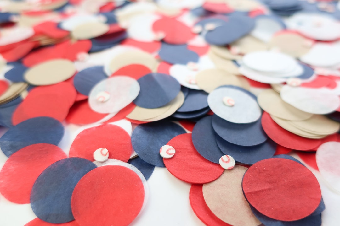Baseball Tissue Paper Confetti – 1st Birthday – Baby Shower – Table ...