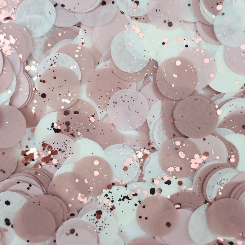 Rose Gold Confetti - Etsy
