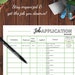 Printable Job Application Tracker, Career Organization, Resume ...