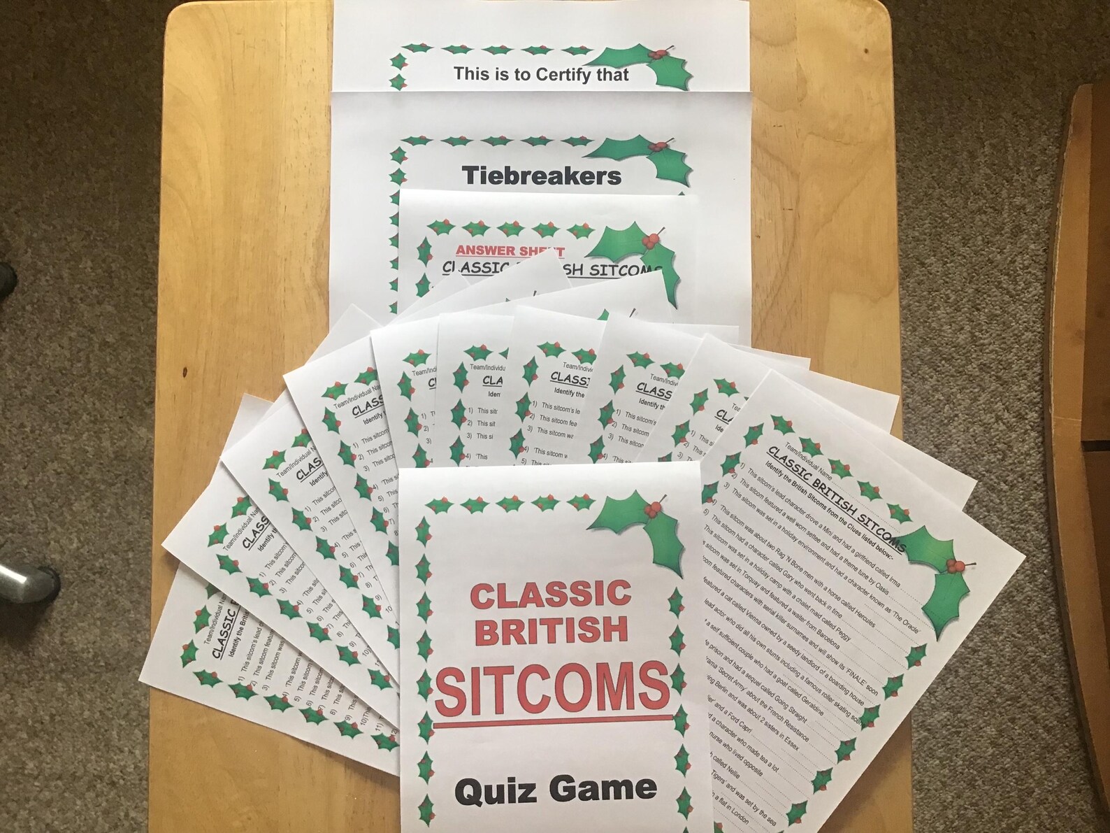 NEW!! Classic BRITISH SITCOMS Quiz Game-up to 20 Players - 40 Questions ...