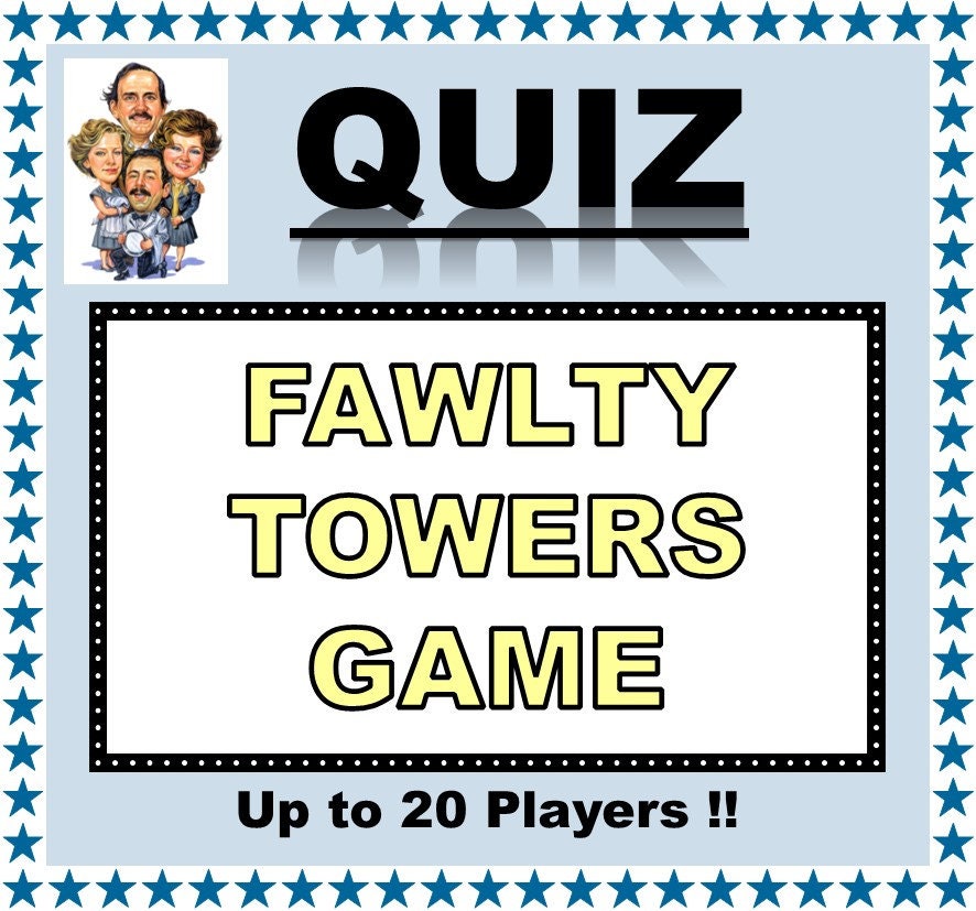 FAWLTY TOWERS Pub Quiz Trivia Game Table Fun - up to 20 Players - Ideal ...