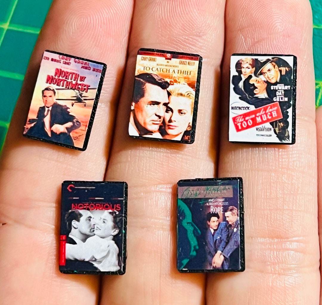 MORE Alfred Hitchcock Classics Miniature DVD Set 5 Movies 1:12 Scale - Etsy