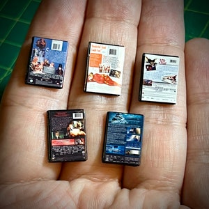 Set 4 of Christmas Classics Miniature DVD Set 5 Movies 1:12 Scale - Etsy