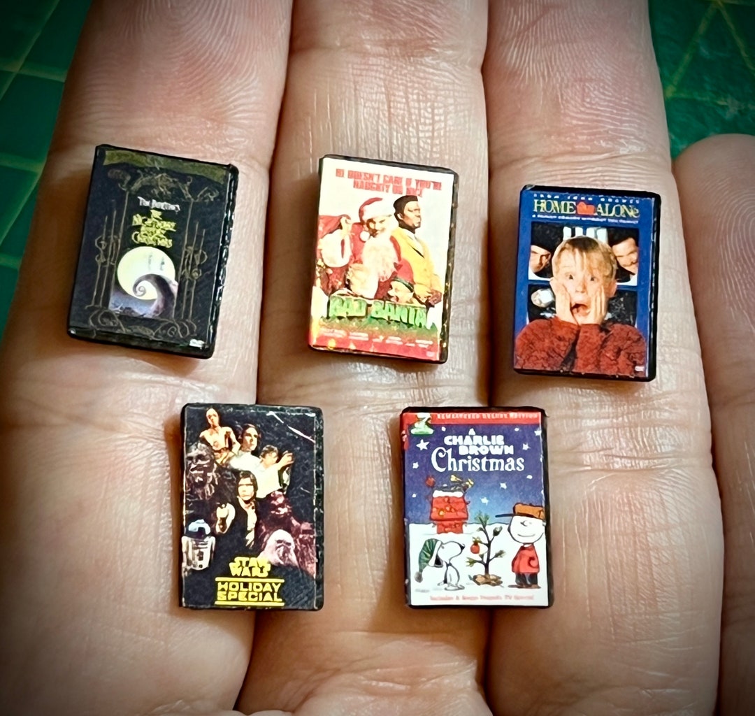Set 3 of Christmas Classics Miniature DVD Set 5 Movies 1:12 Scale - Etsy