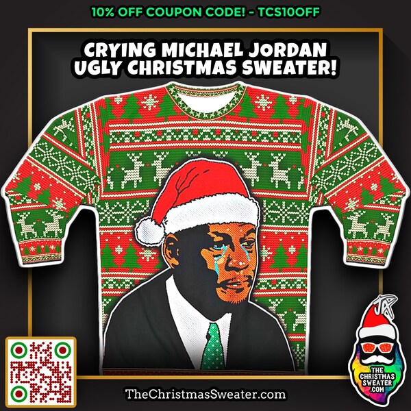 Michael Jordan Ugly Sweater - Etsy