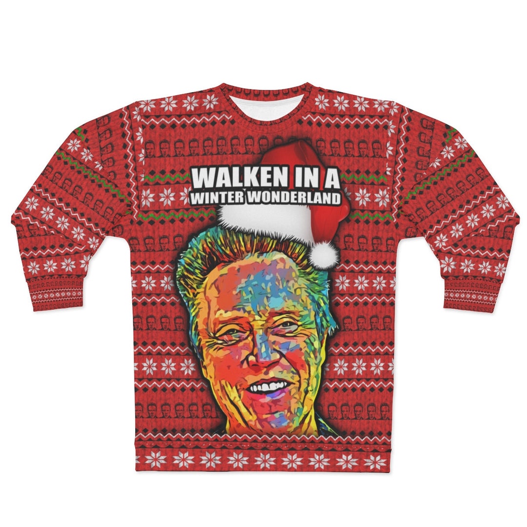 Christopher Walken UGLY CHRISTMAS SWEATER Winter Wonderland - Etsy
