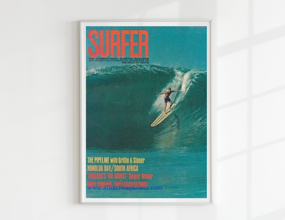 Vintage Surfer Magazine Cover Prints Set of Three Surfer - Etsy
