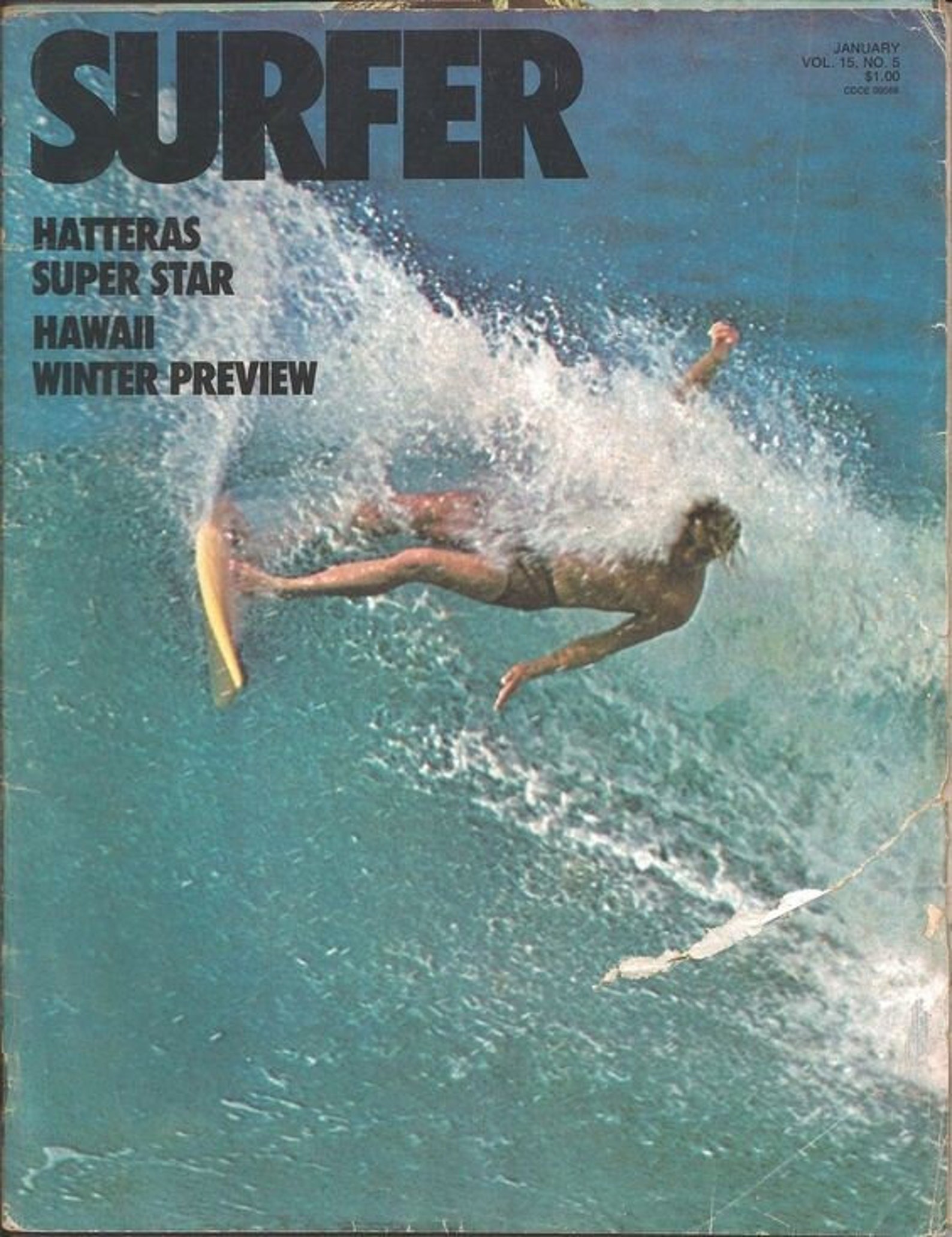 Vintage Surfer Magazine Cover Volume 15 No. 5 | Hatteras and Hawaii ...
