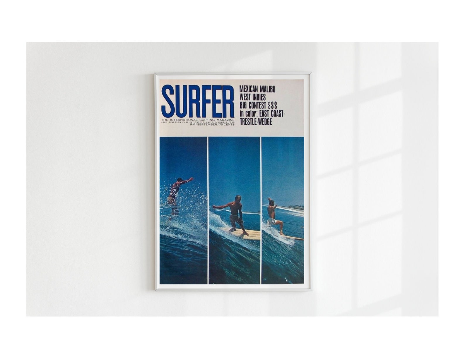 Vintage Surfer Magazine Cover Prints Set of Three | From Surf, Surfing, and Surfer Magazines ...