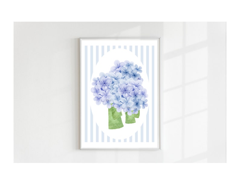 Grand Millennial Hydrangea Prints Set of Three | Coastal Grandma ...