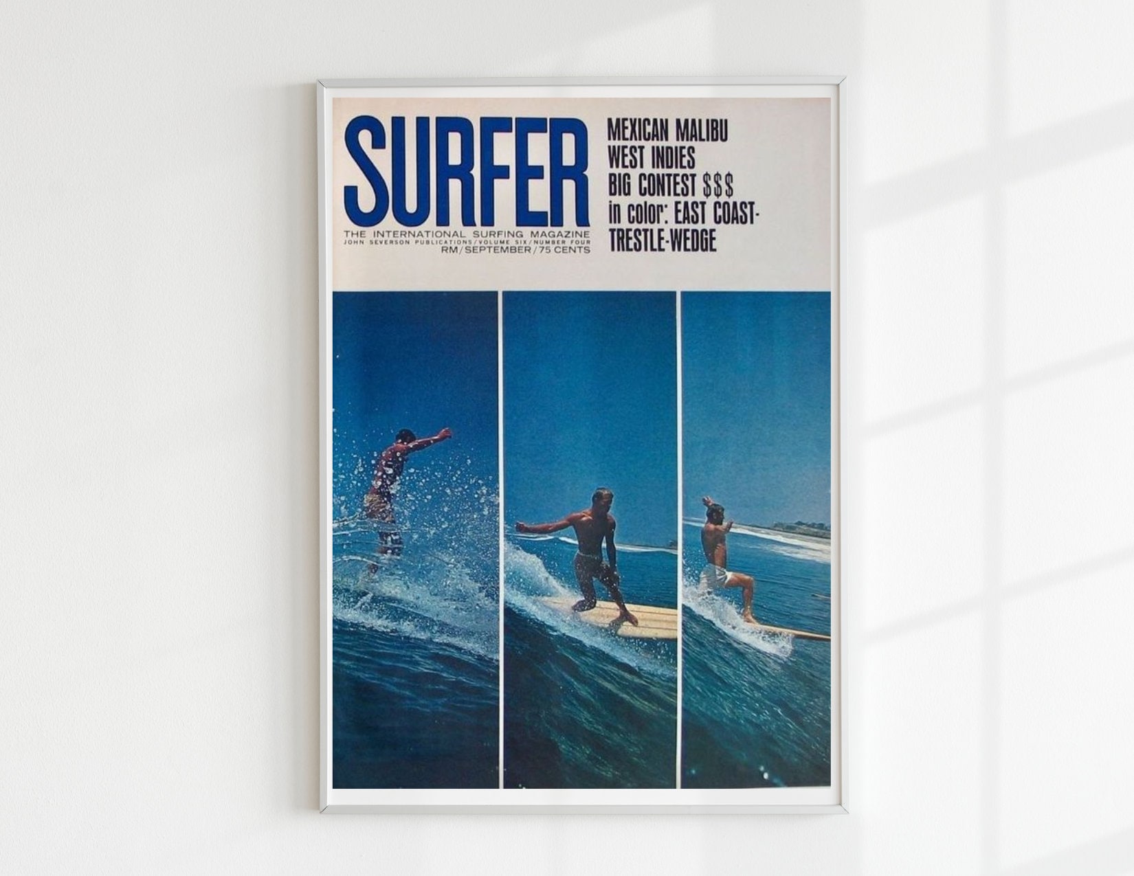 Vintage Surfer Magazine Cover Prints Set of Three | Surfer Magazine ...