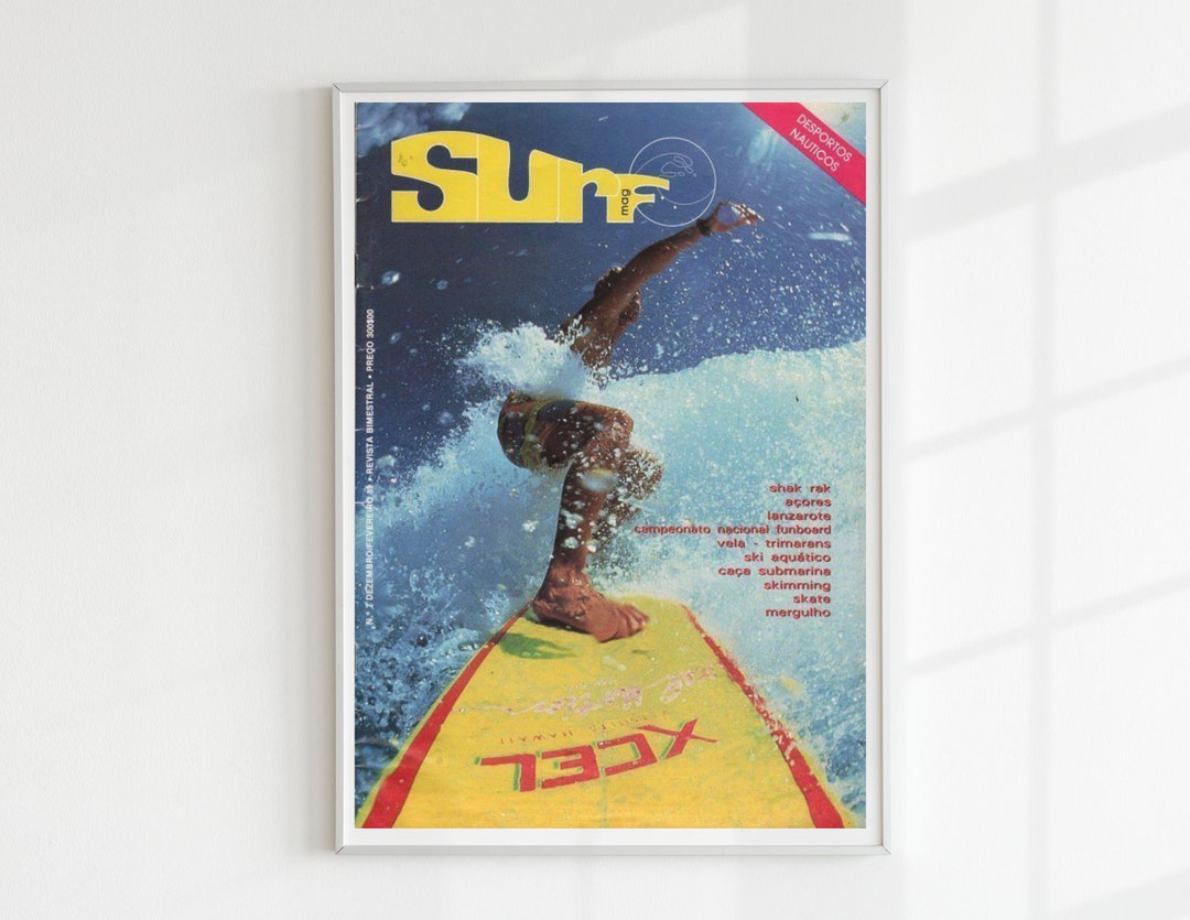 Surf Mag Print | Vintage Surf Poster | Max 20x30" for Quality | Surfing ...