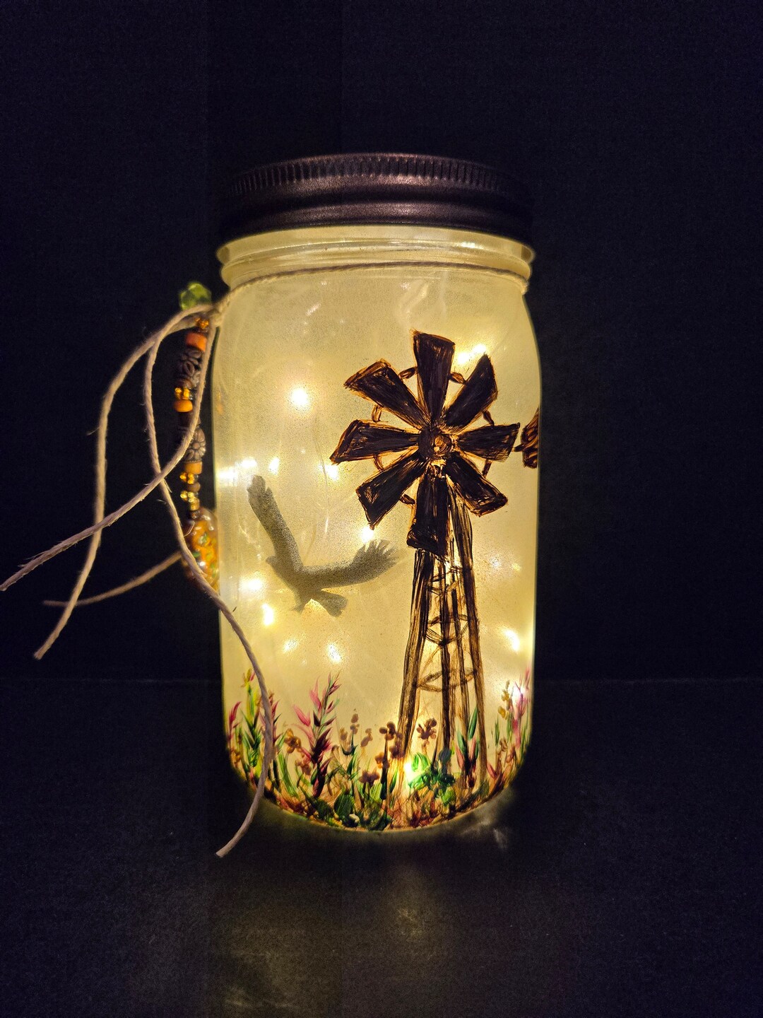Eagle Mason Jar Lantern - Etsy