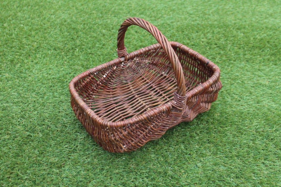 Erntekorb XL Kartoffelkorb Einkaufskorb Weidenkorb Pilzkorb Gartenkorb ...