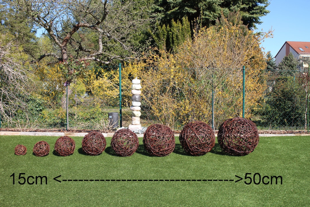Willow Ball in 8 Different Sizes 15-50 Cm Willow Ball Decorative Ball Vine Ball Decorative Balls ...
