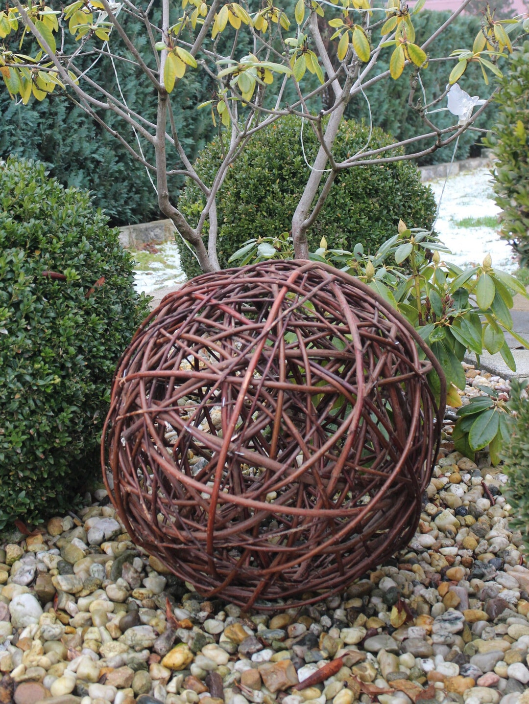 Willow Ball Willow Ball Decorative Ball Vine Ball Decorative Balls Decoration Garden - Etsy