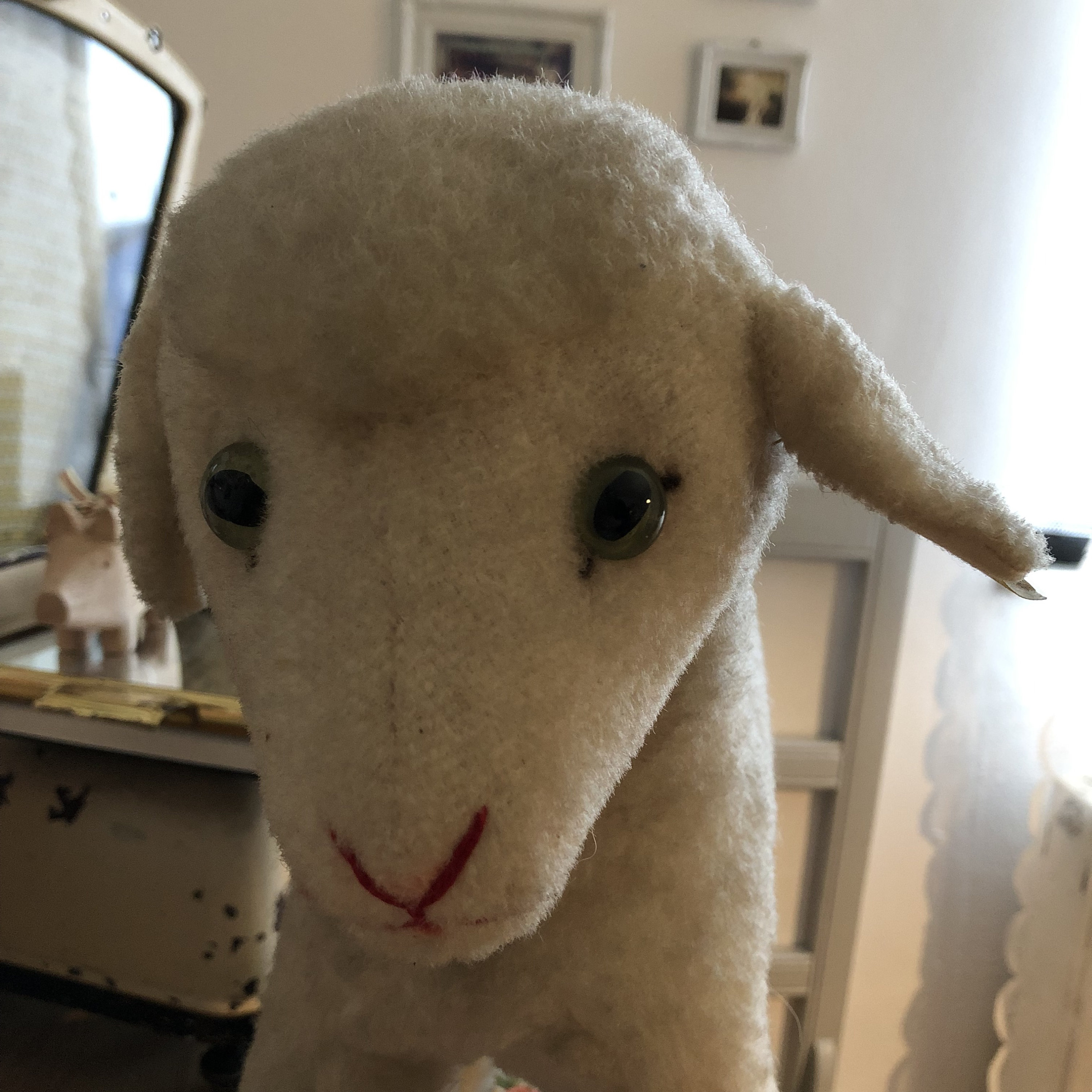 RARE Huge Vintage STEIFF Sheep Lamb lamby - Etsy