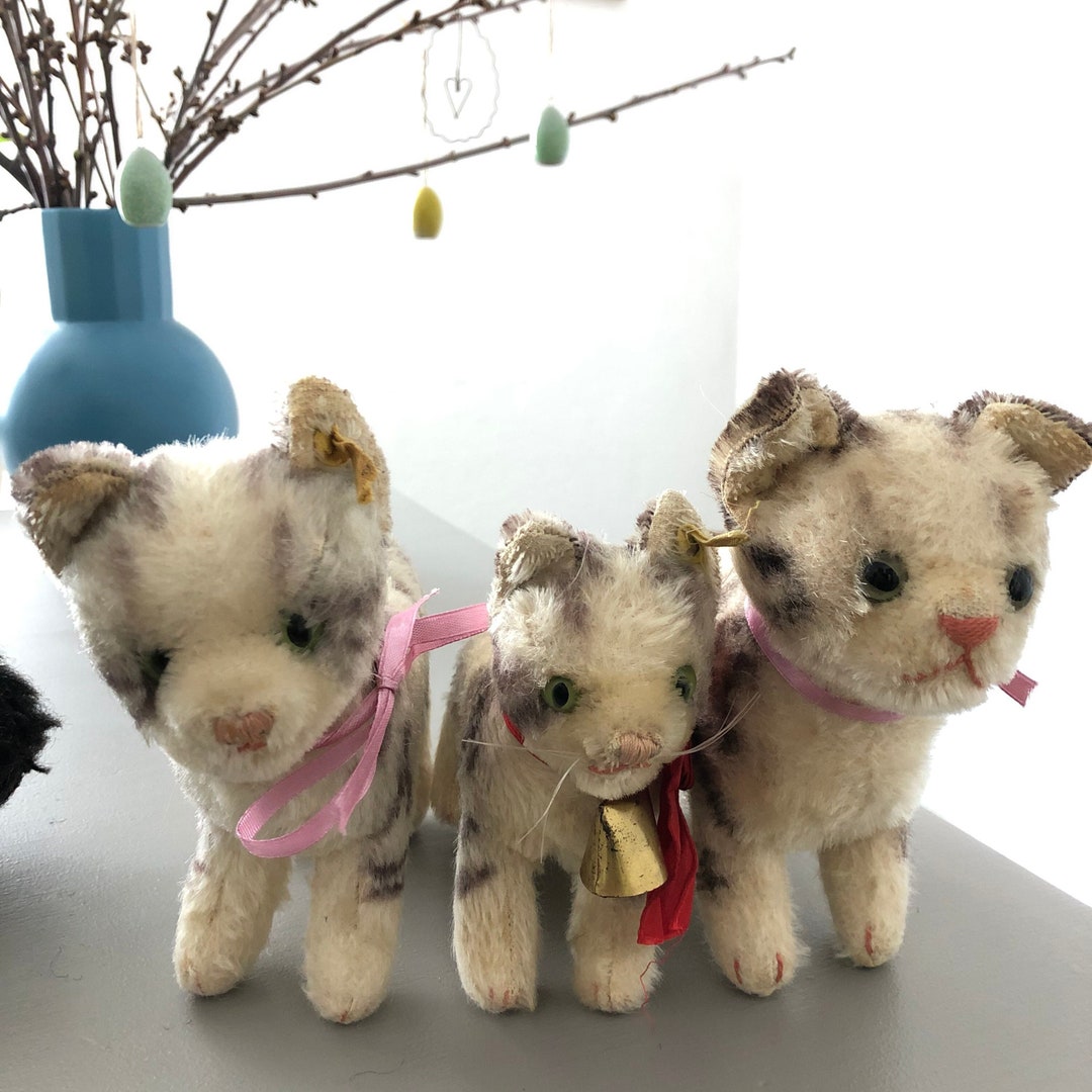 Vintage STEIFF Cat, Animal, Steiff Cat, Kitten, Steiff Kitten, Steiff ...