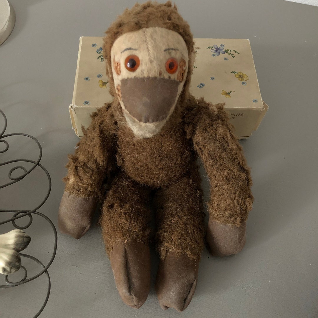 Ancient Monkey, Antique Monkey, Antique Plush Toy, Plush Toy, Stuffed ...