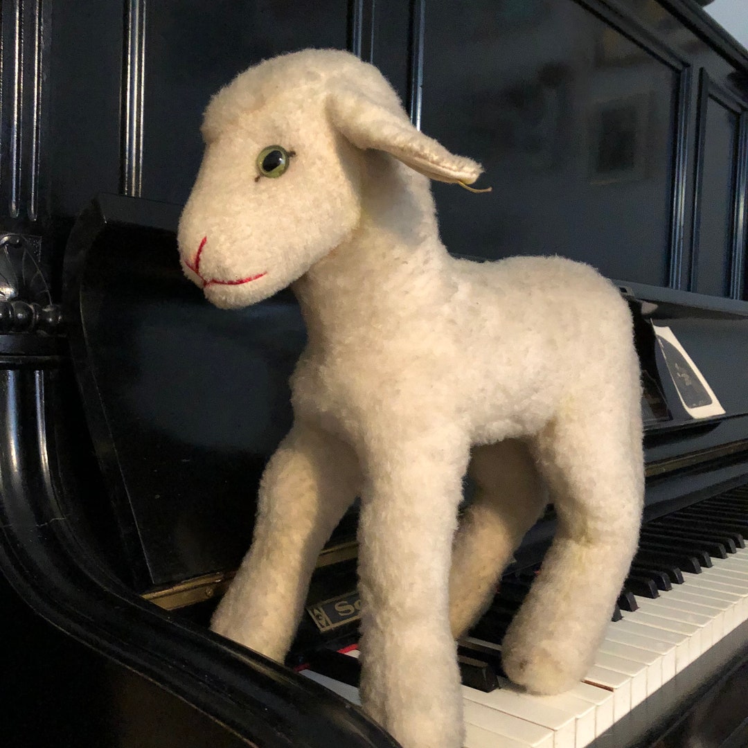 RARE Huge Vintage STEIFF Sheep Lamb lamby, Steiff Animal, Steif Lamb ...