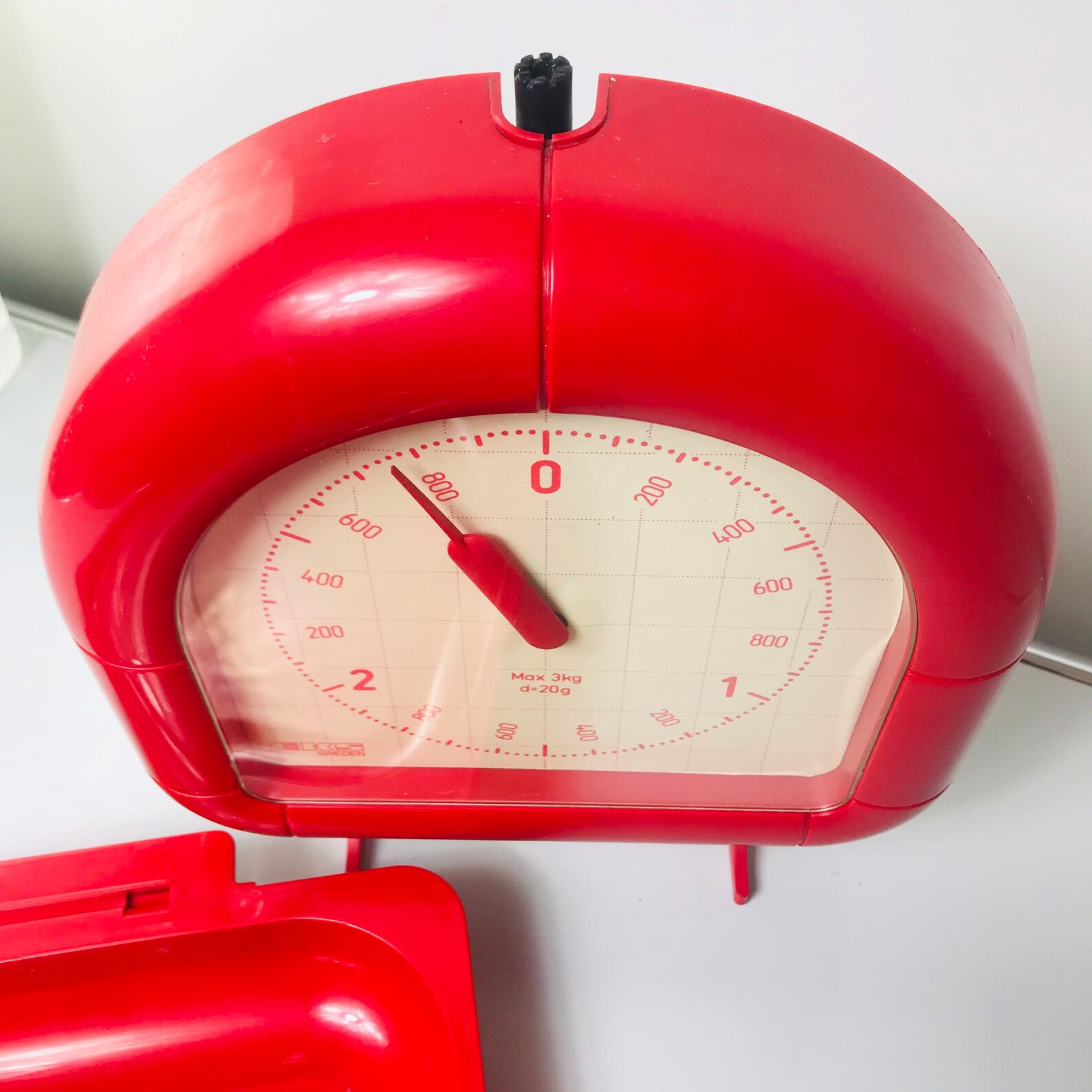 Vintage EKS Kitchen Scale Red Kitchen Scale From 80s up to - Etsy