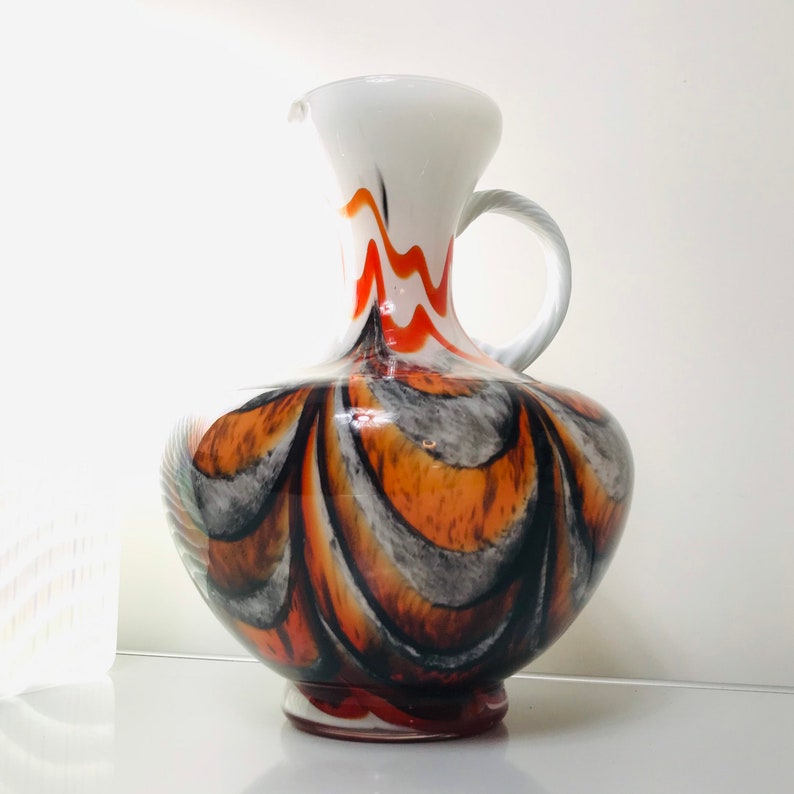 Opaline Florence Pop Art Vase 1970s by Carlo Moretti. | Etsy