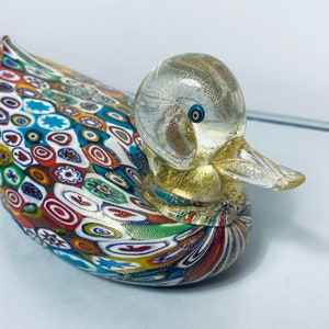 Murano Duck, Pesci Murano Made in Italy, Golden Quilt Millefiori Duck ...
