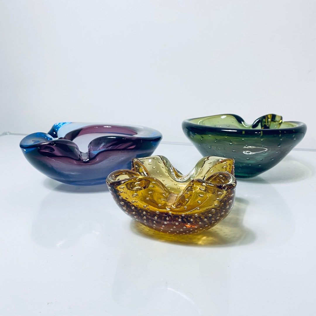 Murano Ashtray, 70s Ashtray, Postmodern Ashtray, Mid Century Ashtray ...