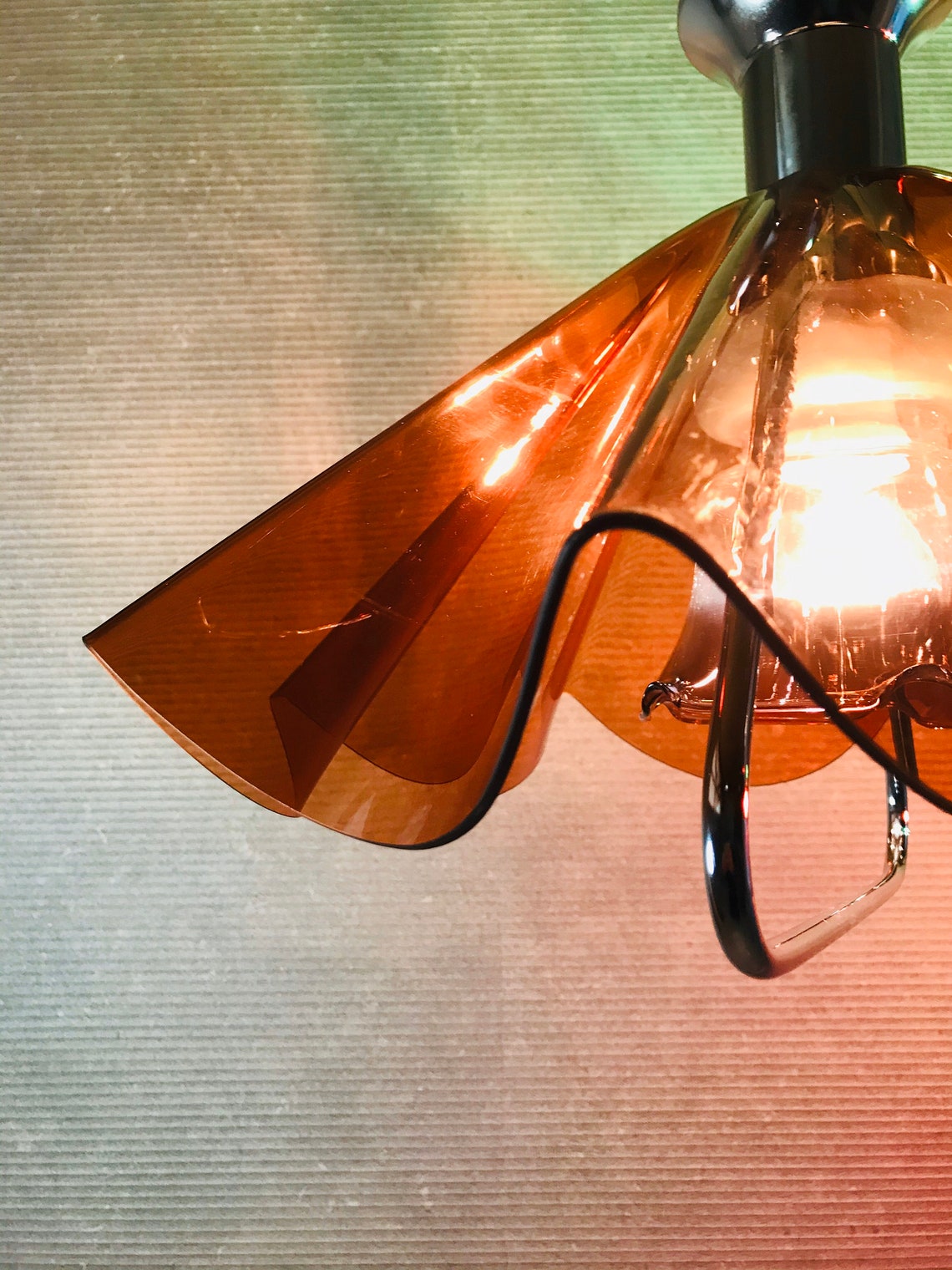 Vintage kitchen pendant light 70's beautiful classic | Etsy