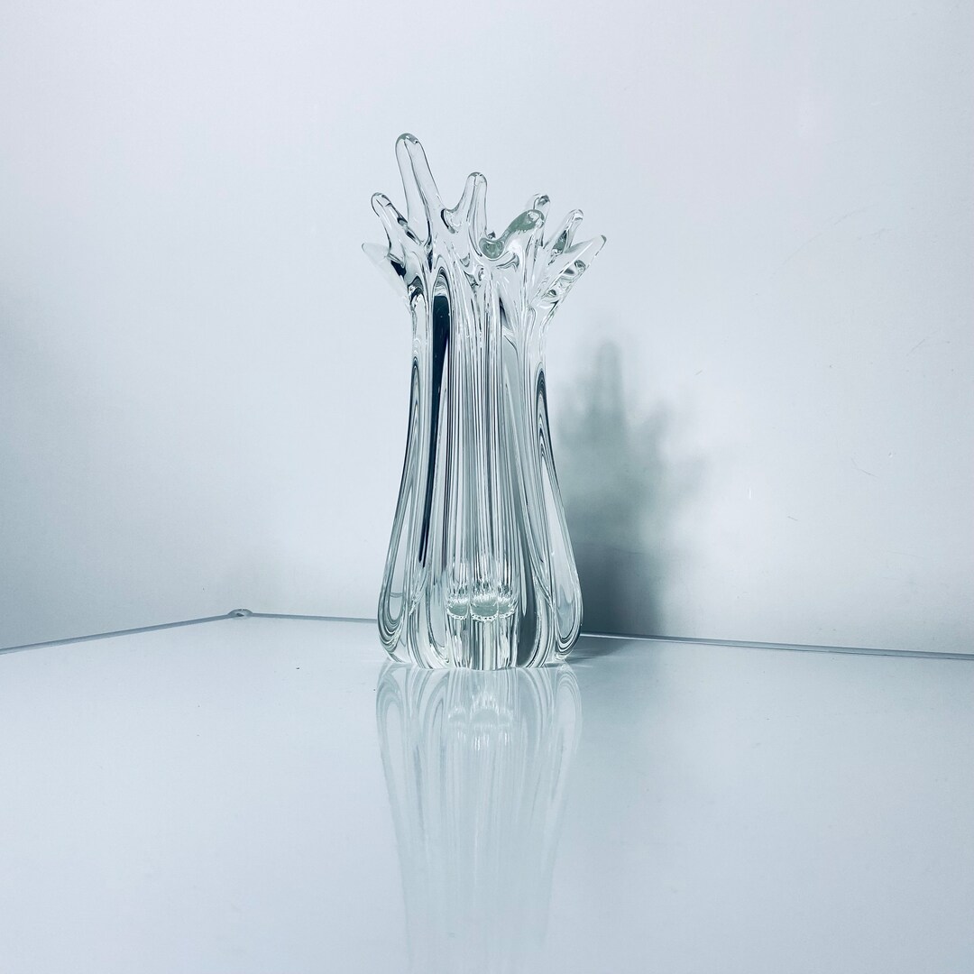 Vintage Murano Twisted Glass Vase, Beautiful Art Glass Vase, Murano ...