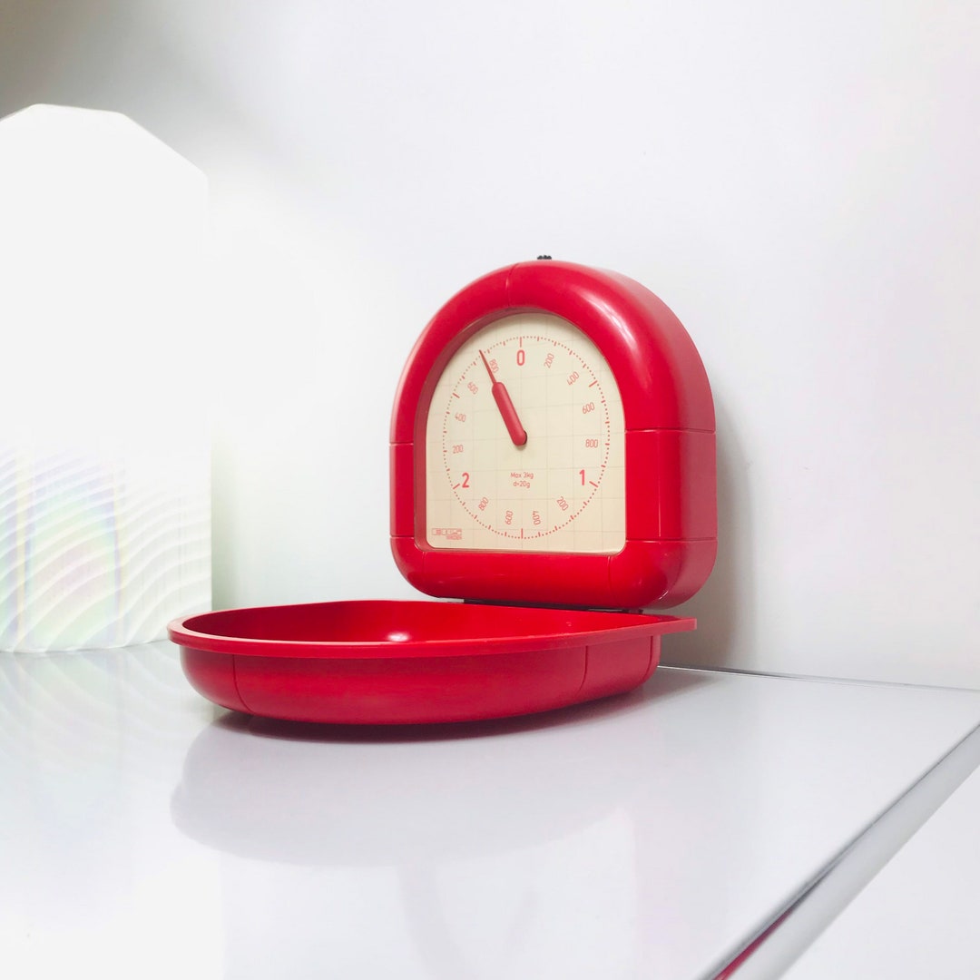 Vintage EKS Kitchen Scale, Red Kitchen Scale From 80s, (up to 4kg of ...