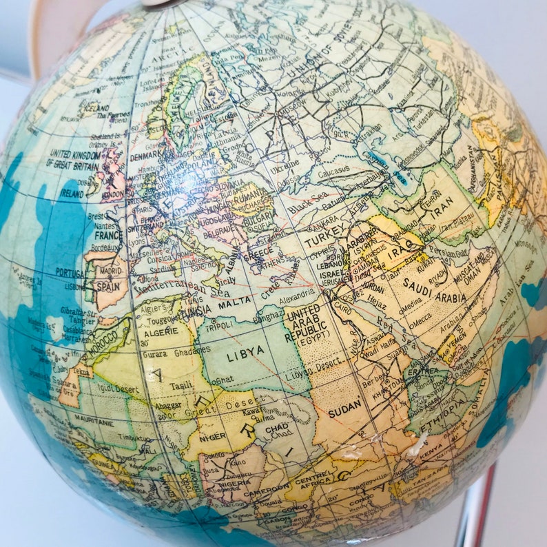 Vintage Earth Globe From the 70's Alco Earth Glob. - Etsy