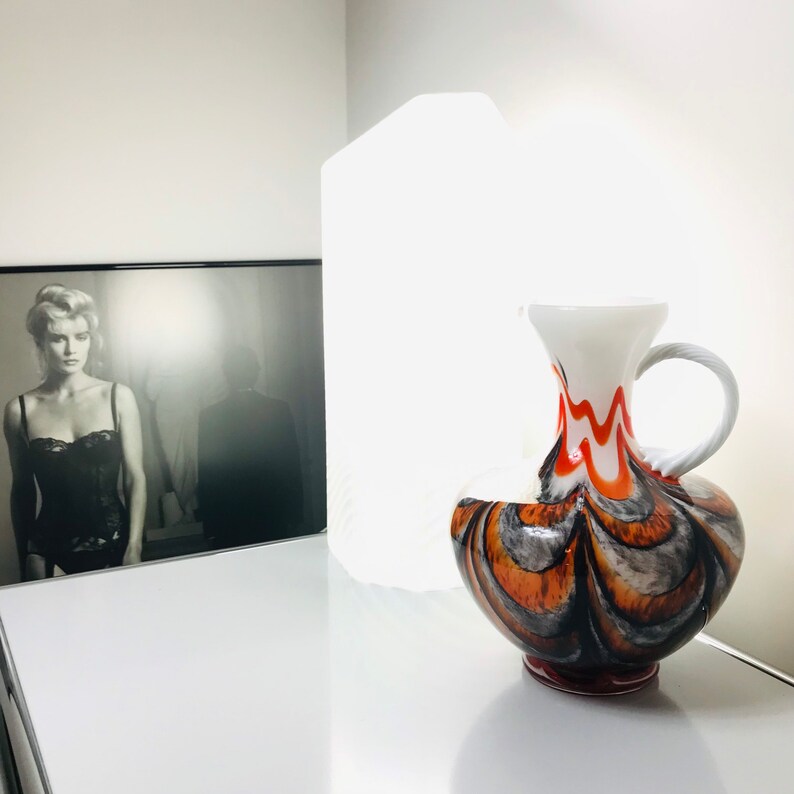 Opaline Florence Pop Art Vase 1970s by Carlo Moretti. | Etsy