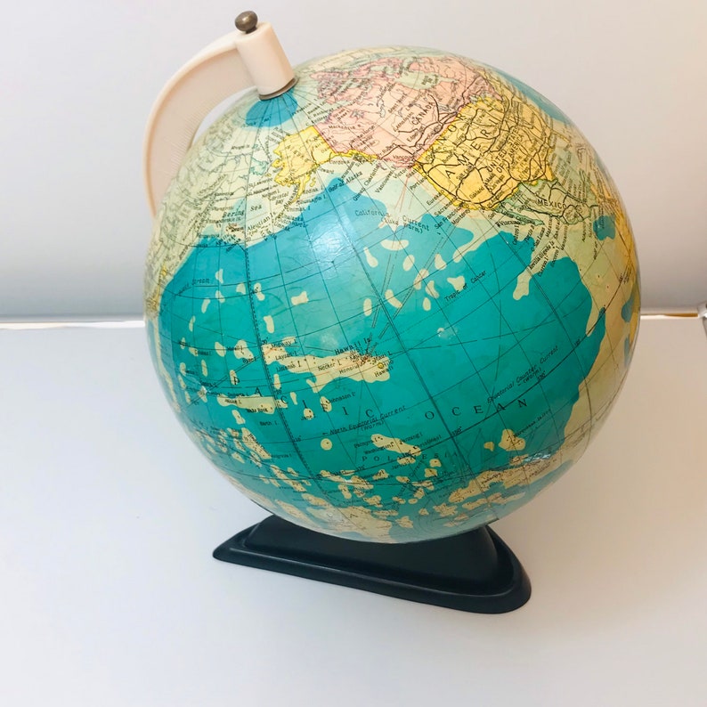 Vintage Earth Globe From the 70's Alco Earth Glob. - Etsy