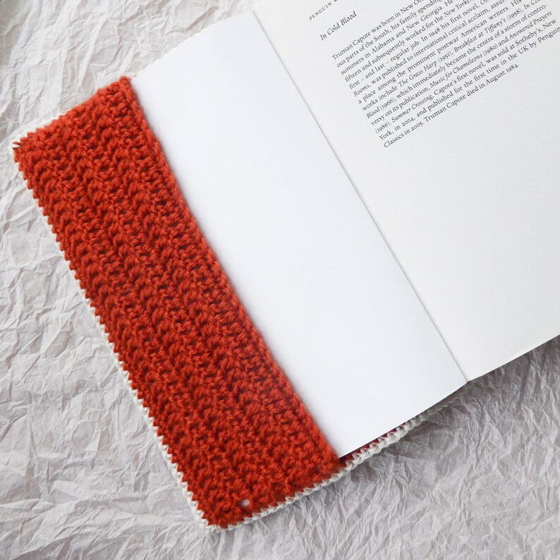 Crochet Book Cover / Paperback Case / Clutch Book Bag With - Etsy
