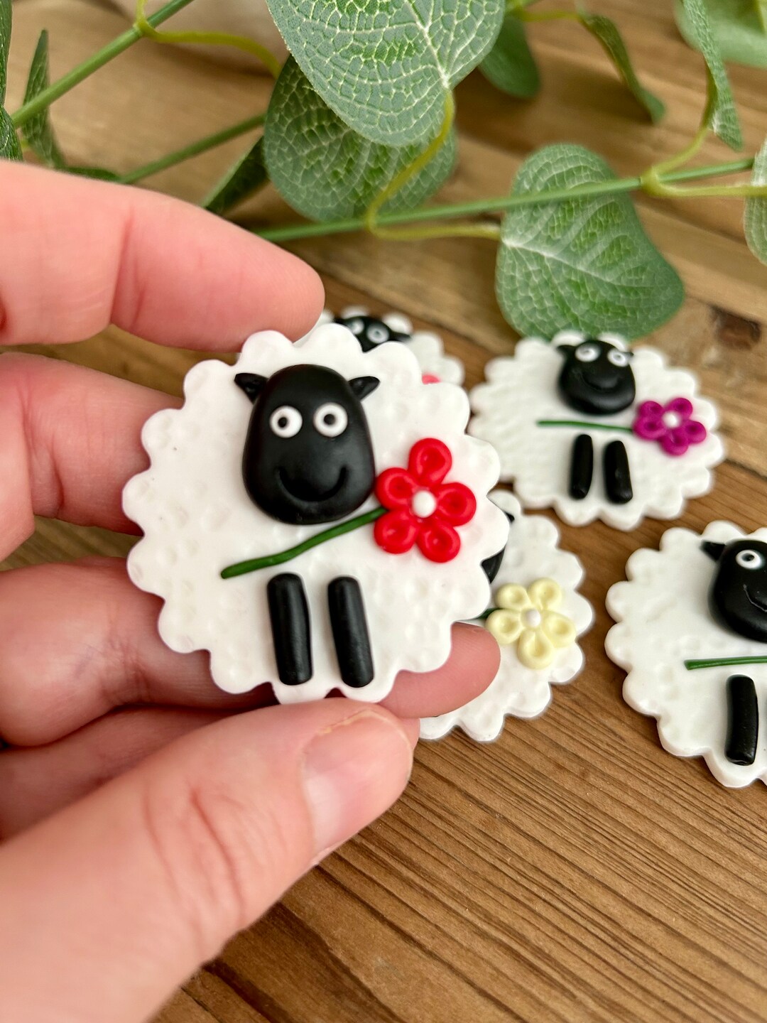 Sheep Fridge Magnet, Sheep Magnet, Farm Animals, Lambs, Kids Party Gift ...