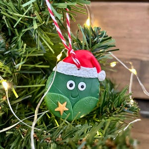 Sprout Decoration, Smiley Christmas Sprout, Novelty Sprout, Christmas ...