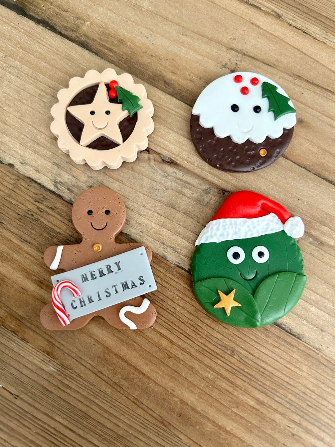 Christmas Magnets, Smiley Christmas Magnets, Novelty Christmas, Festive ...
