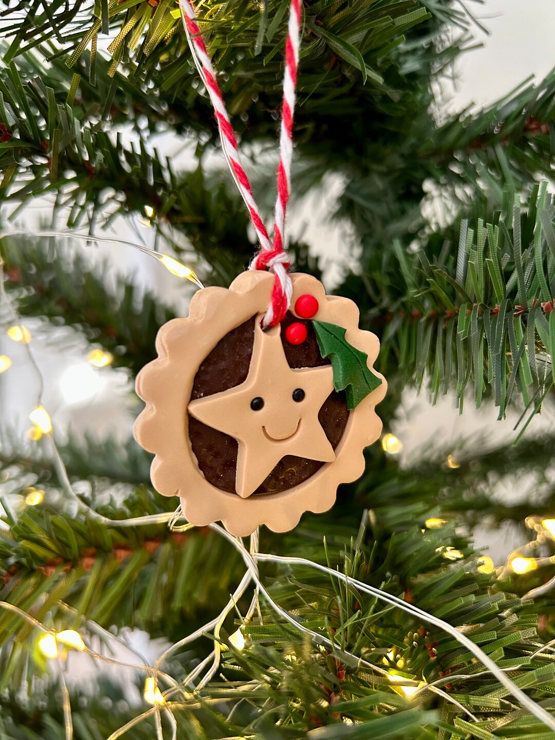 Mince Pie Decoration, Smiley Christmas Mince Pie, Novelty Mince Pie ...